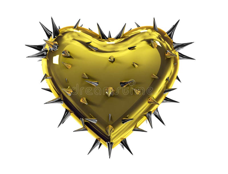 Espinas 2 del corazón stock de ilustración. Ilustración de conceptual ...