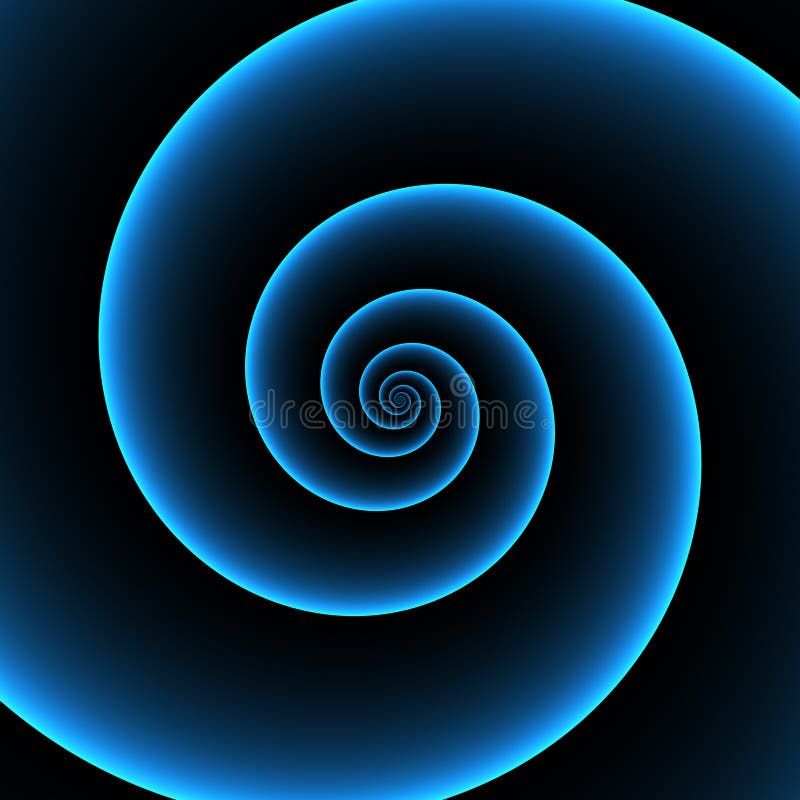 Espiral azul ilustração stock. Ilustração de redemoinho - 41117390