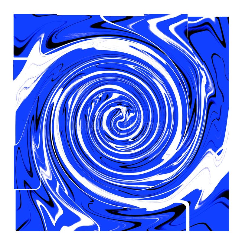 Espiral Azul En Un Fondo Blanco Ilustración del Vector - Ilustración de ...