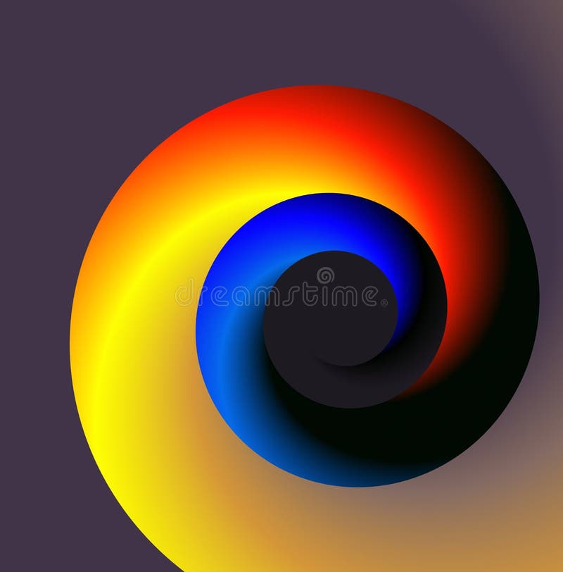 Espiral azul espiral rojo stock de ilustración. Ilustración de espiral ...