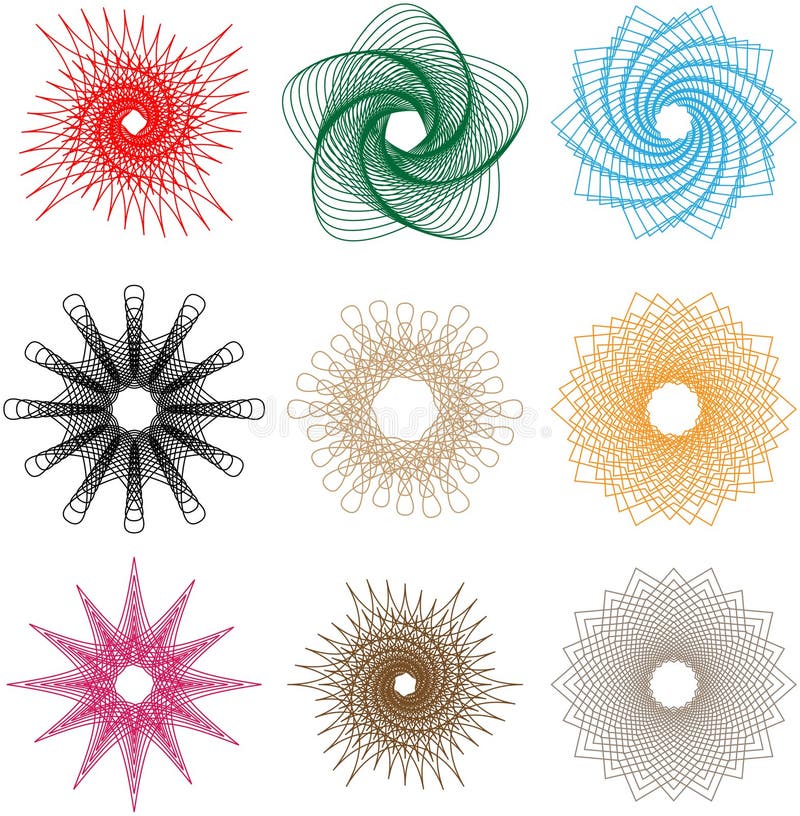 Espirales ilustración del vector. Ilustración de rayado - 18135297