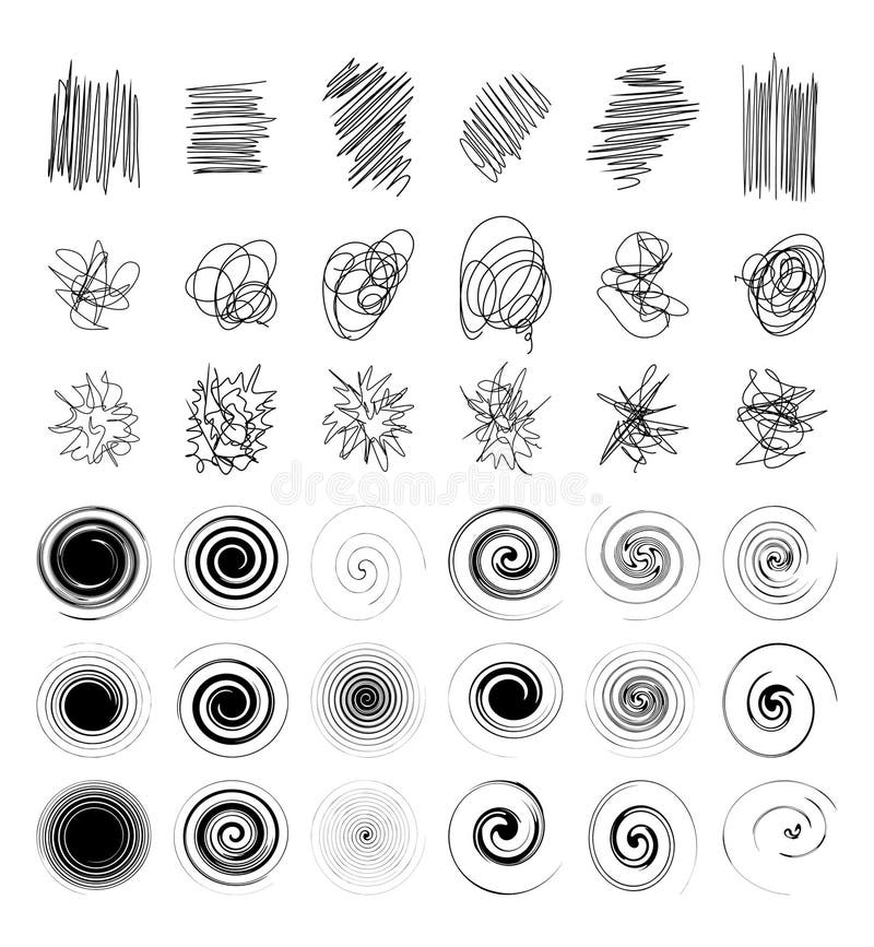 Espirales abstractos ilustración del vector. Ilustración de ornamento ...