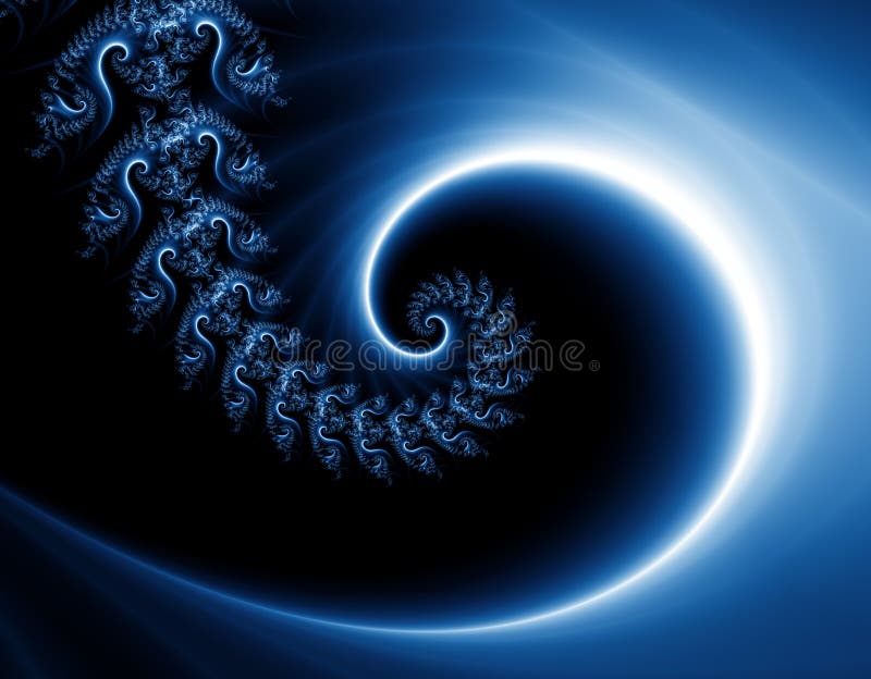 Espirales Azules Abstractos Stock de ilustración - Ilustración de nadie ...