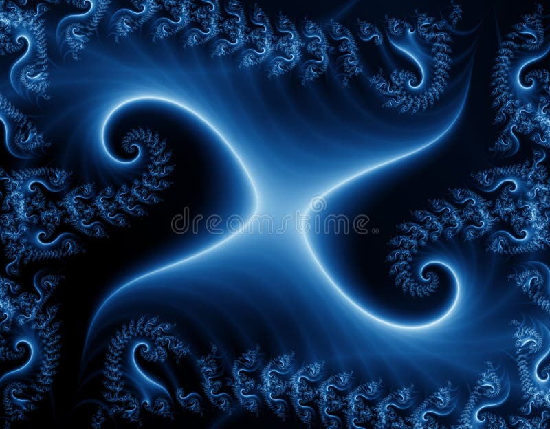 Espirales Azules Abstractos Stock de ilustración - Ilustración de ...