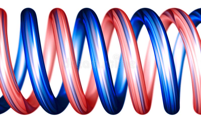 Espirales Rojos Y Azules Horizontales Stock de ilustración ...