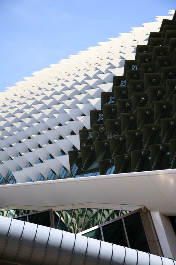 Esplanade Roof Detail Background Singapore City Stock Image - Image of ...