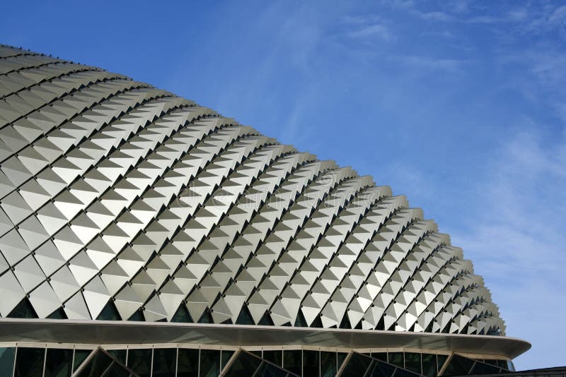 Esplanade Detail Singapore City Stock Image - Image of modern, macro ...