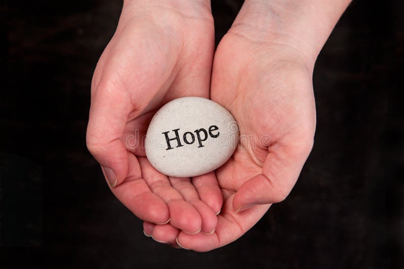 Signe De Route D'espoir En Avant Photo stock - Image du simple ...