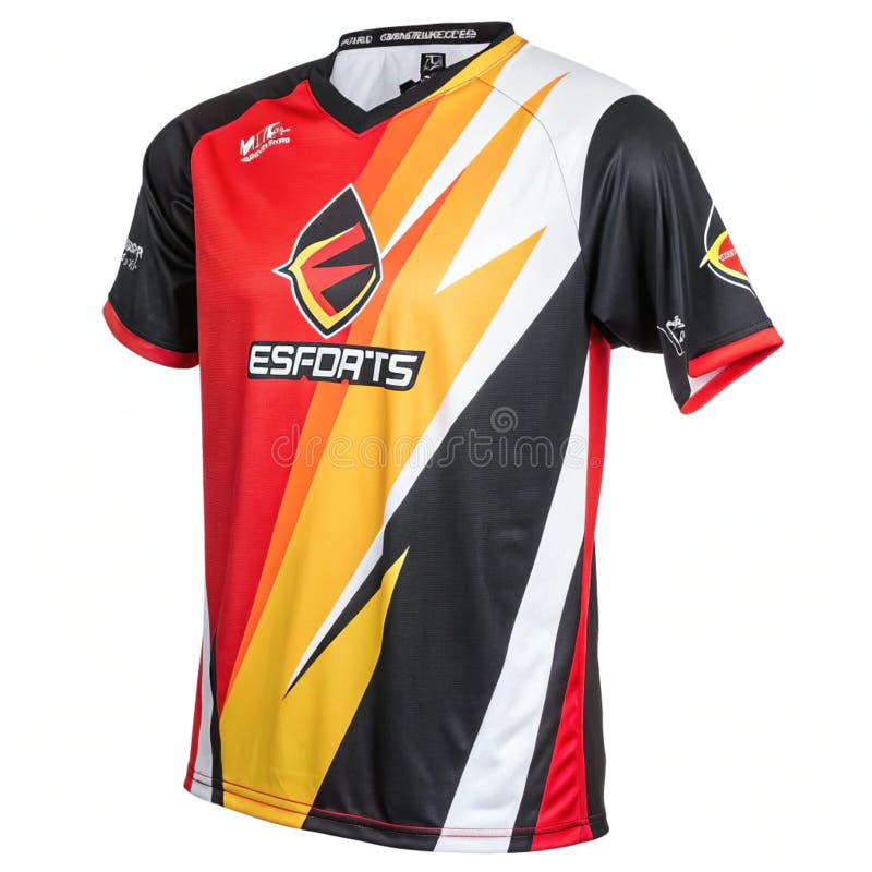 Esports Jersey Isolated on White Background Stock Illustration ...