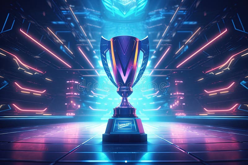 The Esports Winner Trophy. Generative AI Stock Image - Image of esports ...
