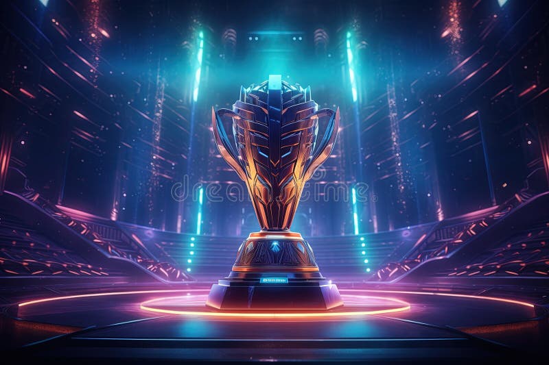 The Esports Winner Trophy. Generative AI Stock Photo - Image of victory ...