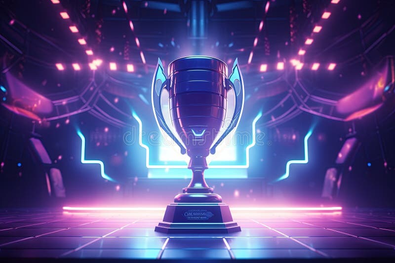 The Esports Winner Trophy. Generative AI Stock Photo - Image of victory ...