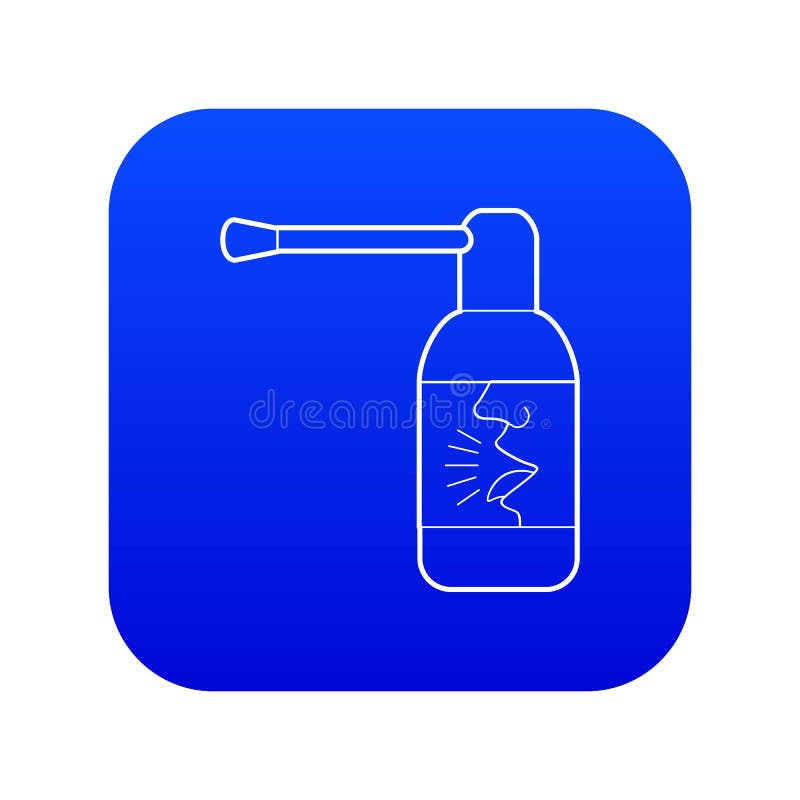 Espray Para El Color Fijado Iconos Del Vector De La Garganta