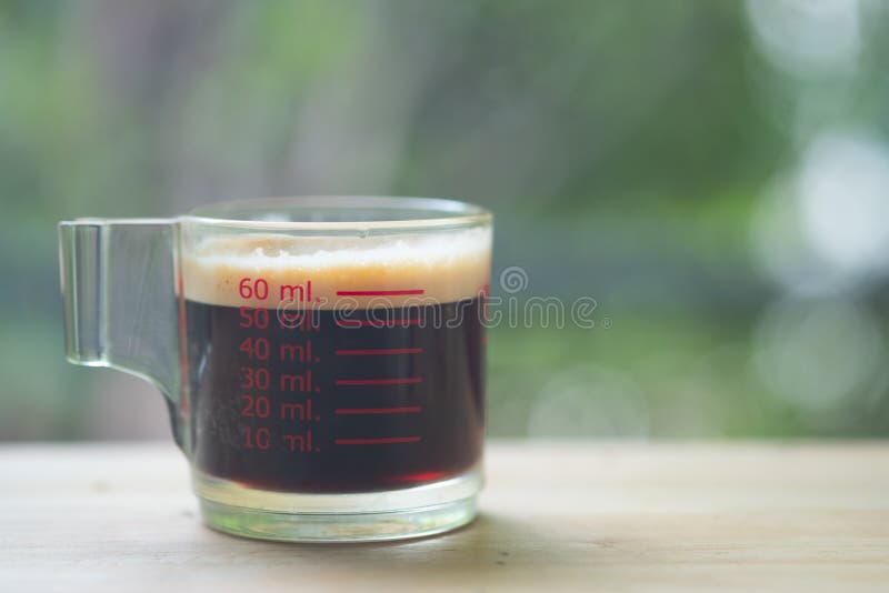 Espresso Being Made from a Commercial Grade Machine Stock Photo - Image ...