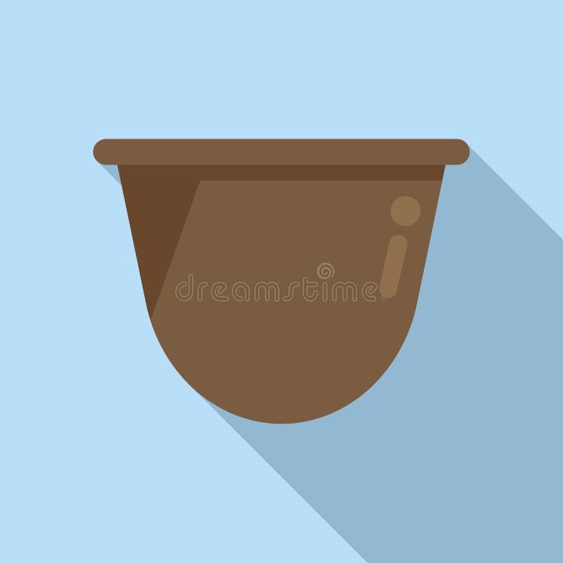 Espresso Capsule Icon Flat Vector. Coffee Cafe Stock Vector - Illustration of quality, capsule ...