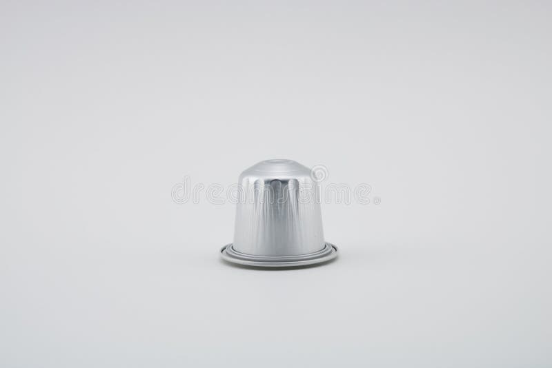 Espresso Coffee Capsule or Coffee Pod on White Background. Stock Image ...