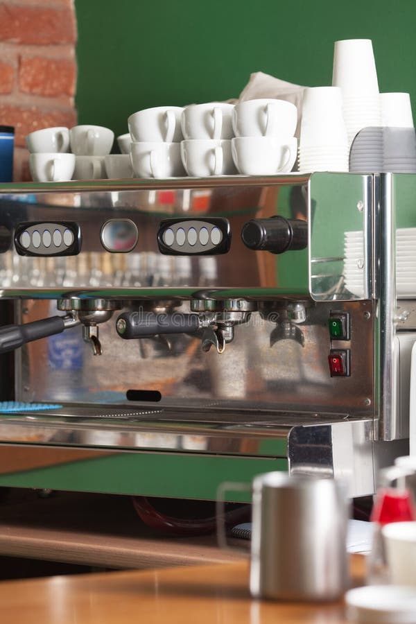 Espresso coffee machine stock image. Image of automatic - 120560597