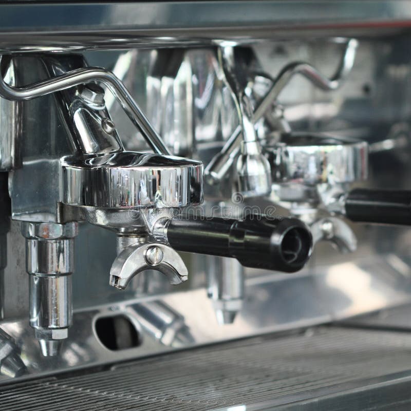 Espresso Coffee Maker Machine. Stock Image - Image of machine ...