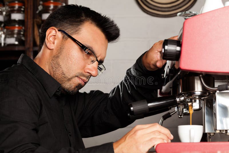 Espresso Coffee Maker stock image. Image of life, industry - 61155705