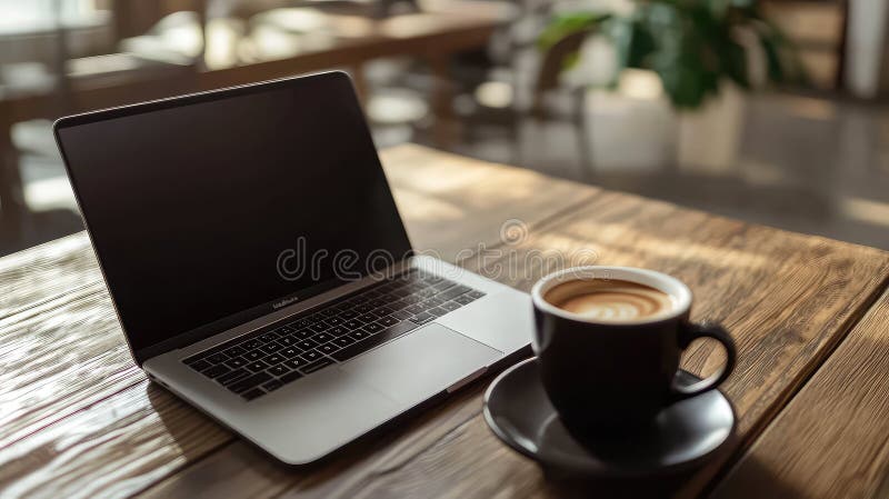 Espresso Laptop Notebook Coffee Stock Illustration - Illustration of brew, aroma: 402328949