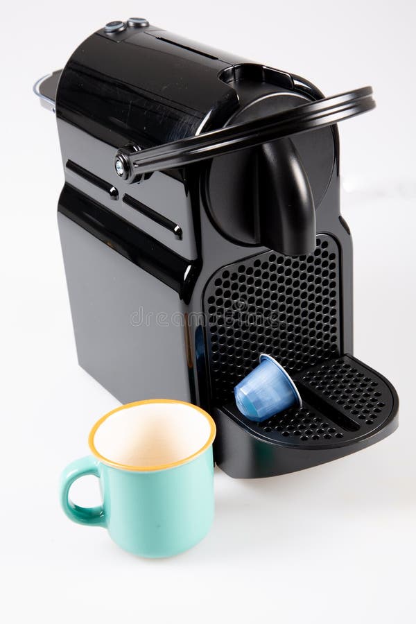 An Espresso Coffee Machine Isolated on White Background Stock Image ...