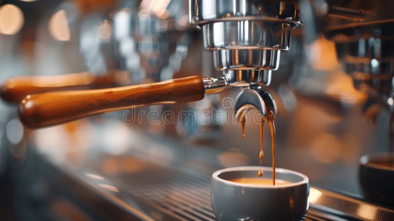 The Espresso Machine Dripping.AI Generated Image Stock Photo - Image of ...