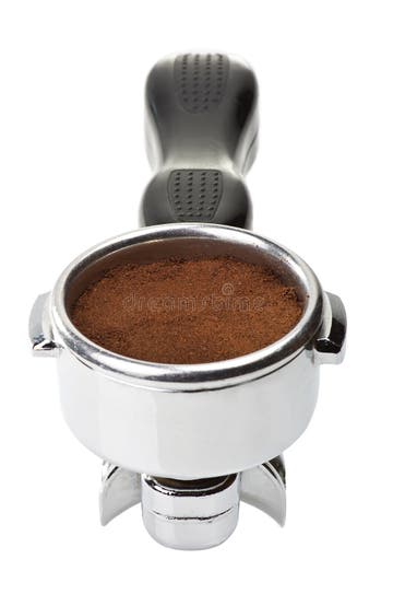 An Espresso Machine Group Head Stock Image - Image of roasted, coffee ...