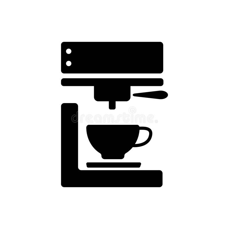 Coffee Machine Icon Vector, Filled Flat Sign, Solid Pictogram Isolated ...
