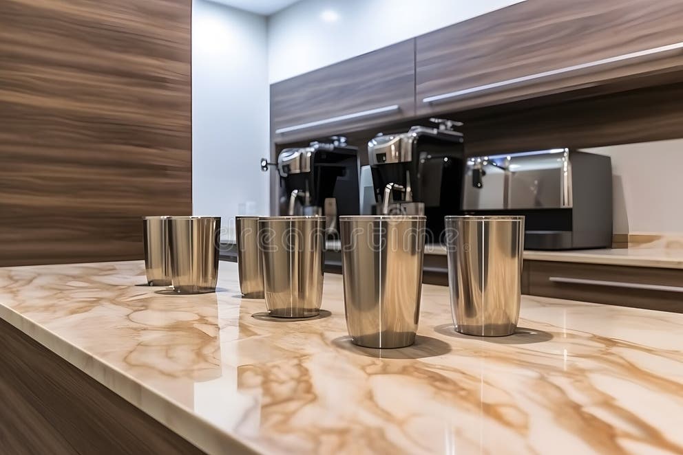 Espresso Machine Making Fresh Coffee. Neural Network AI Generated Stock ...