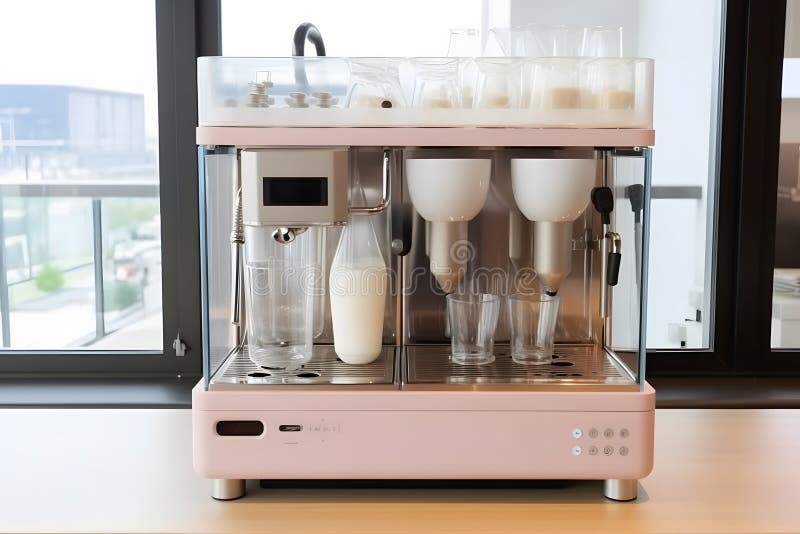 Espresso Machine Making Fresh Coffee. Neural Network AI Generated Stock ...