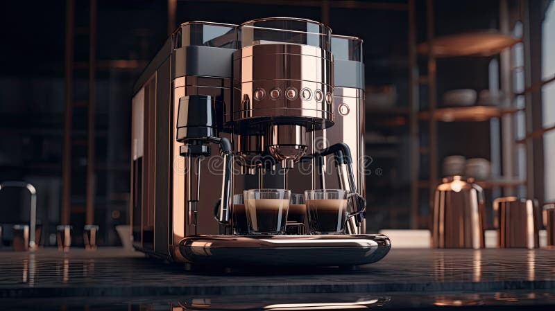 An Espresso Machine in a Modern Kitchen Setting, Capturing Its ...