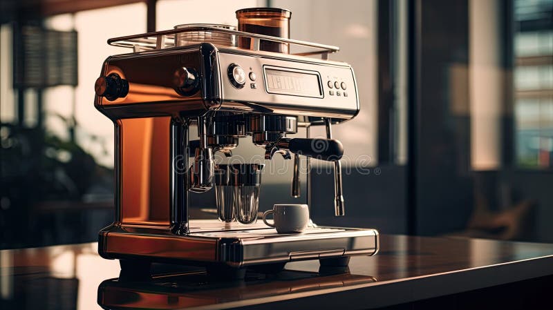 An Espresso Machine in a Modern Kitchen Setting, Capturing Its ...