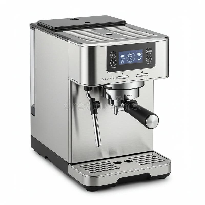 Espresso Machine with a Sleek, Modern Design Featuring a Stainless ...