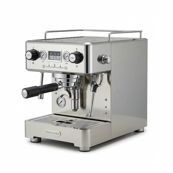 Espresso Machine with a Sleek, Stainless Steel Design. Features Include ...