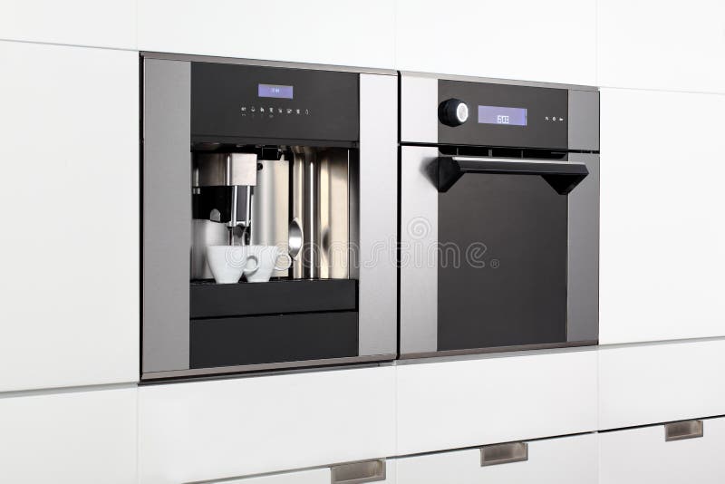 Espresso Machine and Steam Oven Stock Image - Image of coffee, life ...