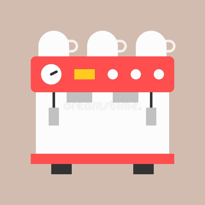 Espresso Machine Vector, Coffee Related Flat Style Icon Stock Vector ...