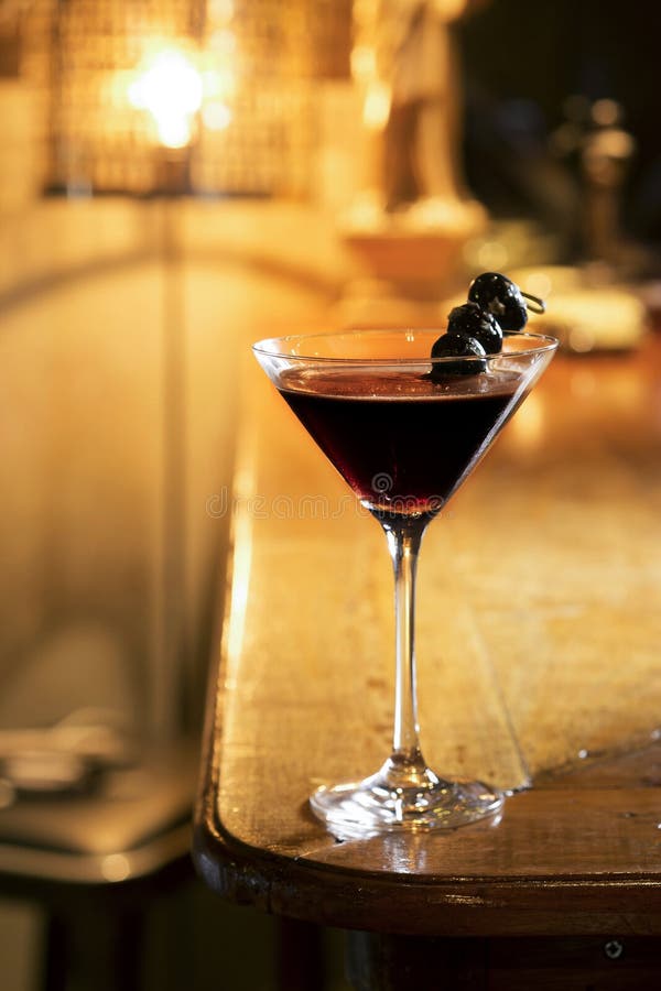 Espresso Martini Serve on Bar Stock Photo - Image of fresh, alcoholic ...