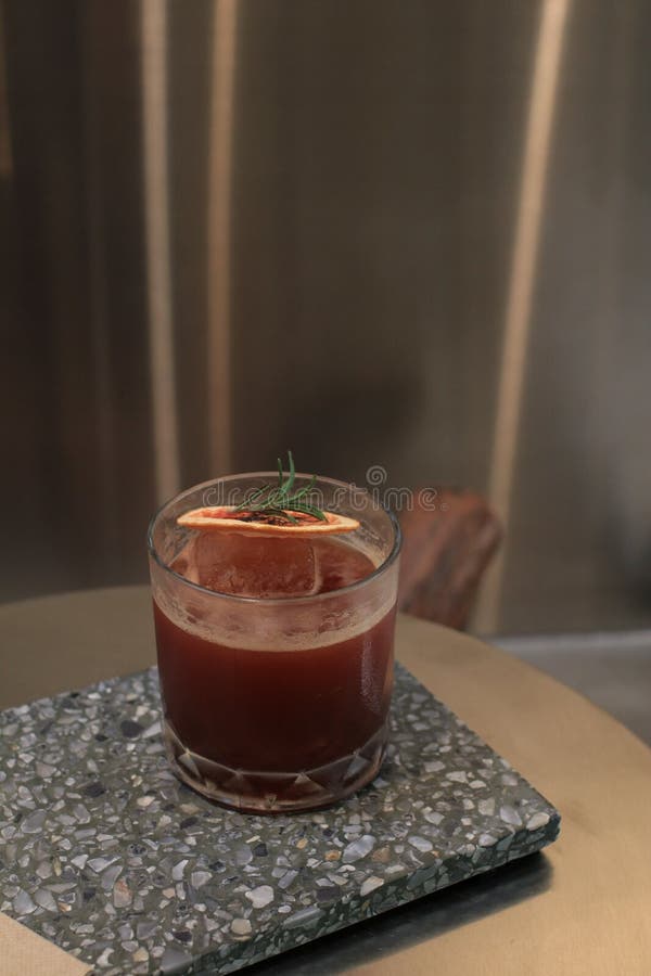 Espresso Mocktail Based on Coffee and Juice. Stock Image - Image of ...