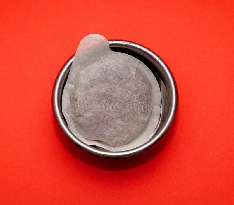 Espresso Pod Inside Metal Insert Stock Photo - Image of insert, paper ...