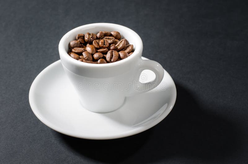Espresso `pure` stock photo. Image of drink, beans, brown - 96828232