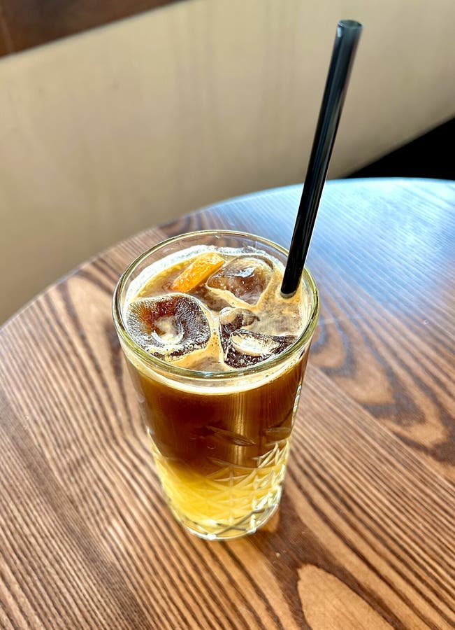 Espresso Tonic in a Restaurant Stock Photo - Image of bottle, cocktail ...