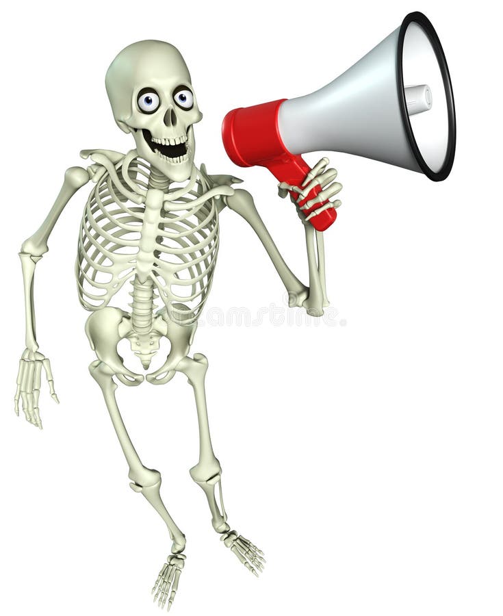 Esqueleto De La Historieta 3d Stock de ilustración - Ilustración de ...