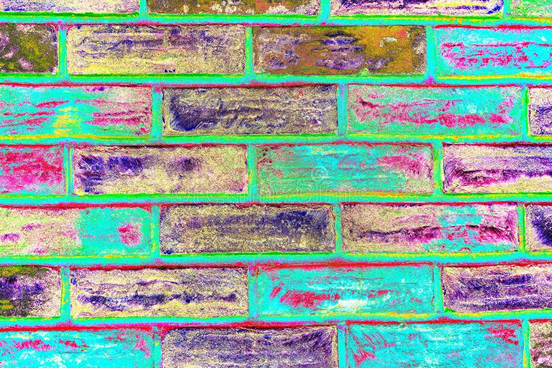 Esquema Colorido De Cores Modificado Com Brickwork Abstract Colorido ...