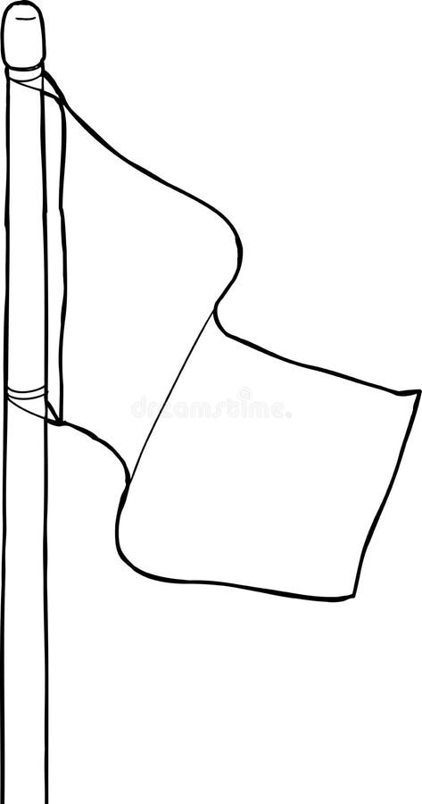 Esquema De La Asta De Bandera Stock de ilustración - Ilustración de ...
