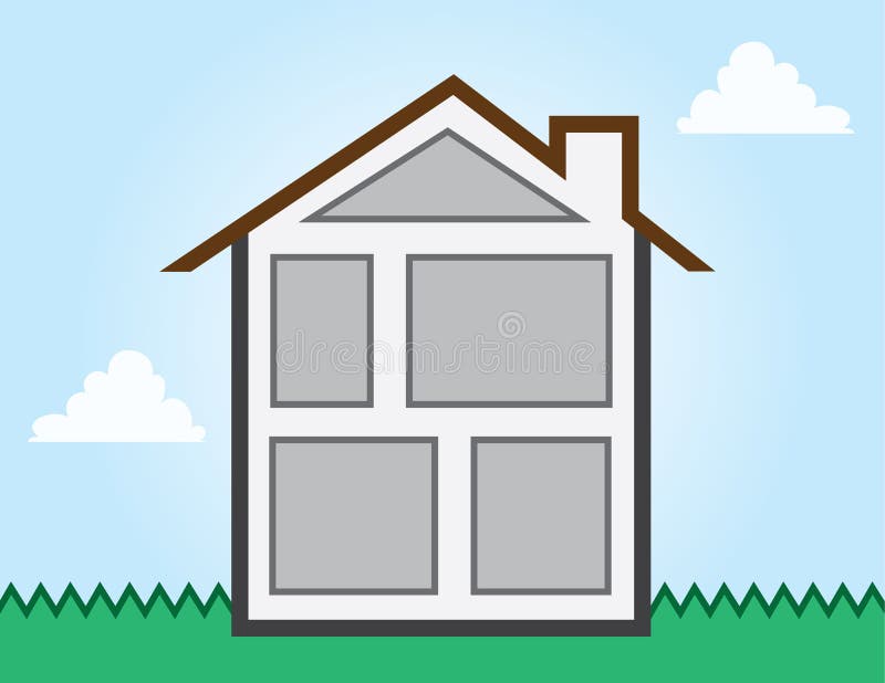 Cuartos Del Esquema De La Casa Ilustración del Vector - Ilustración de ...