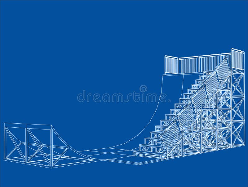 Esquema Del Concepto De La Rampa Vector Ilustración del Vector ...