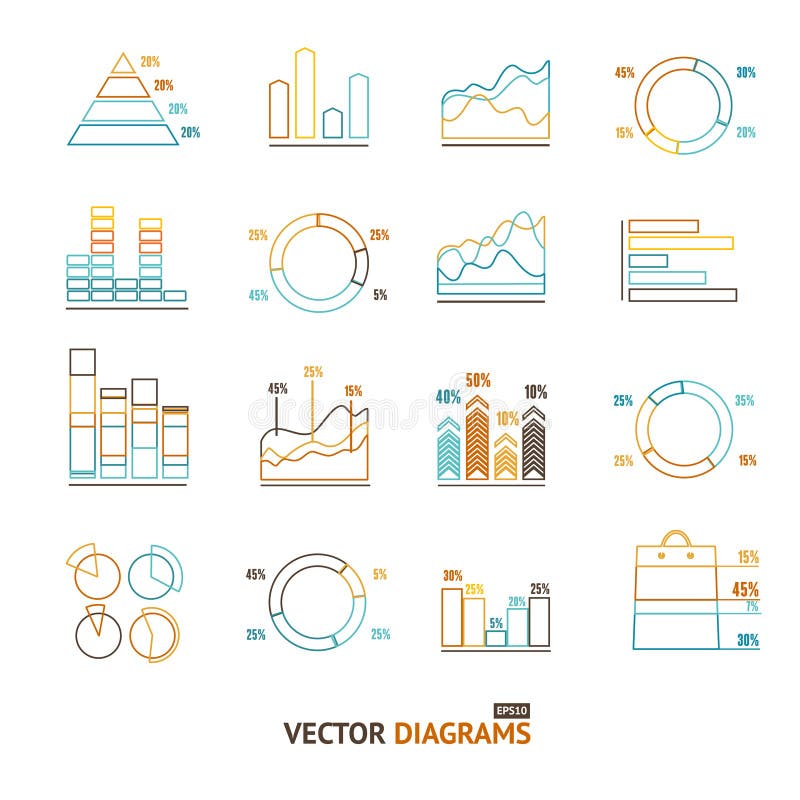 Esquema Determinado Del Elemento De Infographic Vector Ilustración del ...