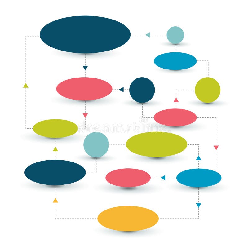 Esquema Do Fluxograma Elementos De Infographics Ilustração do Vetor ...