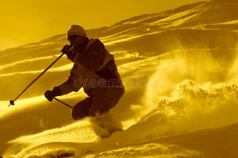 Esquiador foto de archivo. Imagen de recurso, esquiador - 3508886