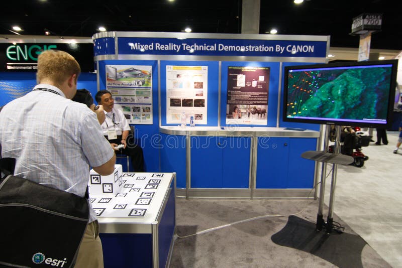 ESRI User Conference - Vendor on Trade Floor Editorial Stock Image ...